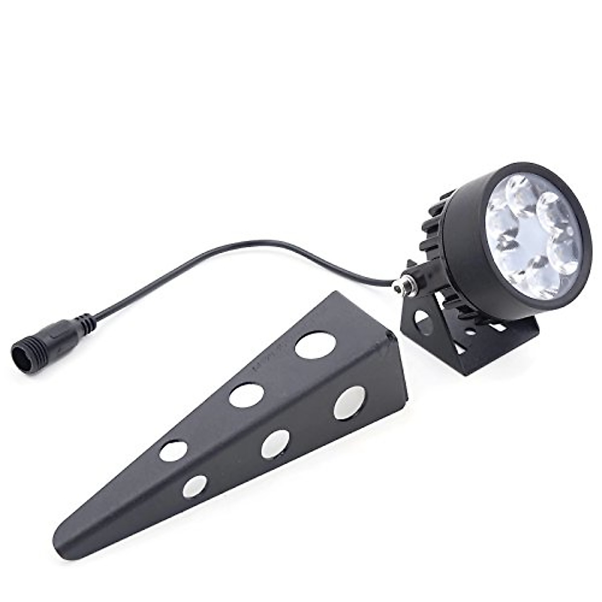 Legacy Mini 50X Twin Solar-Powered LED Spotlight (Warm White LED) for Outdoor Garden Yard Landscape Uplight Downlight, Waterproof, Black Finish