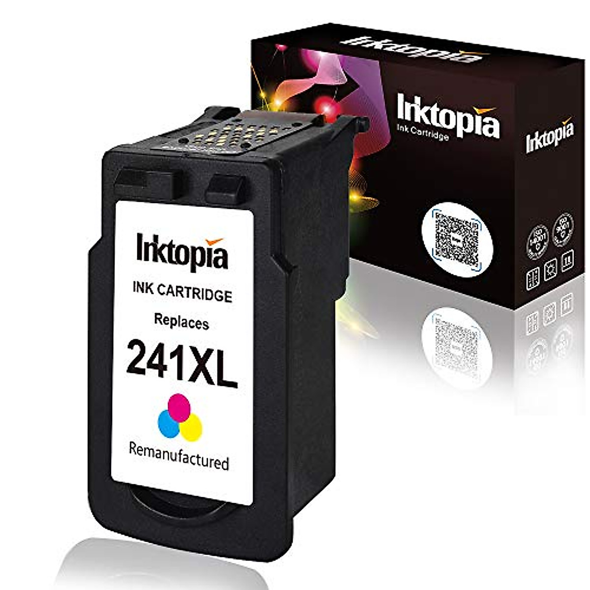Inktopia Remanufactured Ink Cartridge Replacement for Canon 241 XL CL 241XL CL-241XL (1 Color) for Canon PIXMA MG3620 MG3520 MG3220 MG2220 MG2120 MX532 MX472 MX432 MX452 TS5120 MG3600 Printer