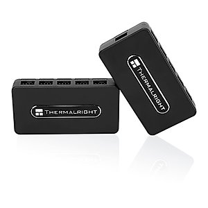 Thermalright Integrated Fan Hub, 10-Port 4 Pin PC Fan Controller, 12V Fan Hub, Support up to 10 Fans, SATA Power Cord Direct Input