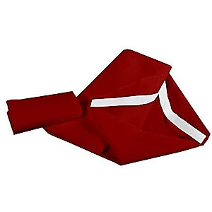 Daycare Cot Sheets for Toddler and Preschool - Daycare/Pre-School Cot Sheet - Corner Elastic Loops - Cot Bed Fitted Sheet - Poly Cotton Surface Pack of 6 (23" W X 40" L) - Burgundy