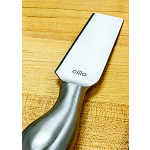 Cilio Piave Brushed Stainless Steel Cheese Knife in Wooden Box, Set of 4