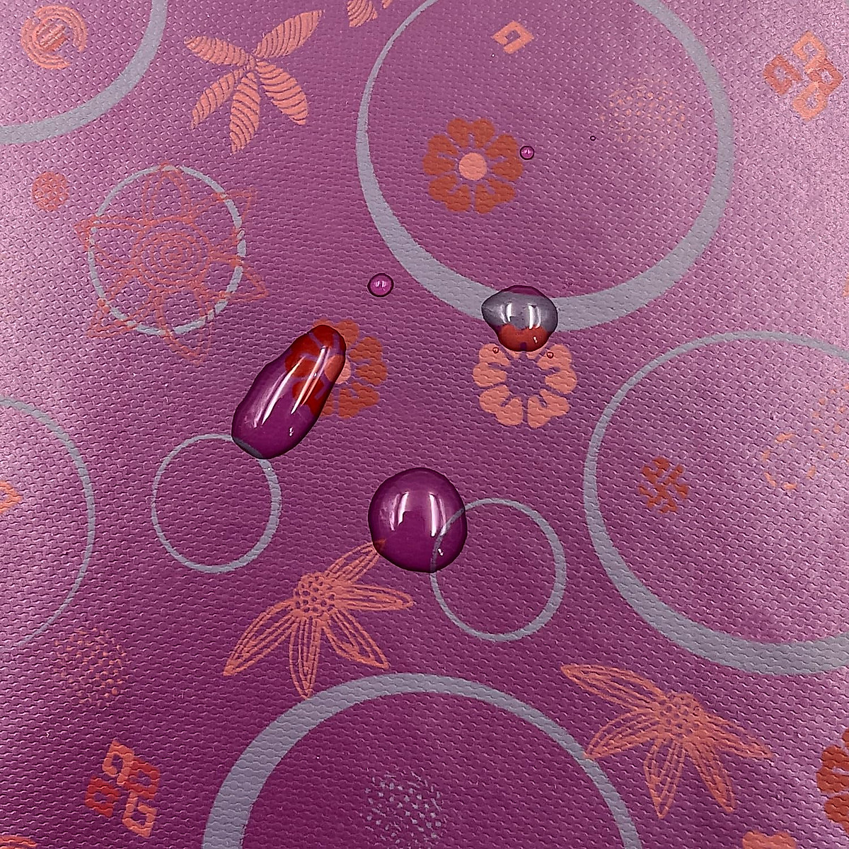 Yifely Peel & Stick Drawer Liner Removable Shelf Paper for Covering Apartment Old Cabinets Shelves, Purple Ring, 17.7 Inch by 9.8 Feet