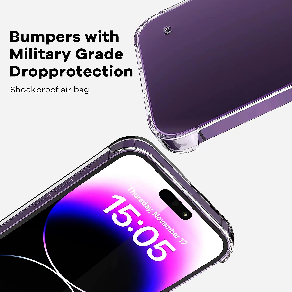 TwoTry Crystal Clear Case Designed for iPhone 14 Pro,Minimalist Design [Non-Yellowing] Ultra Thin Frameless Shockproof Protective Phone Case 6.1 inch 2023