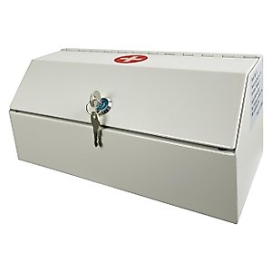 Plugsharge Medicine Lock Box for Safe Medication Storage,Lockable Medicine Cabinet Child Proof Medicine Organizer,Locking Medicine Cabinet Wall Mounted for Prescriptions and Personal Medicines