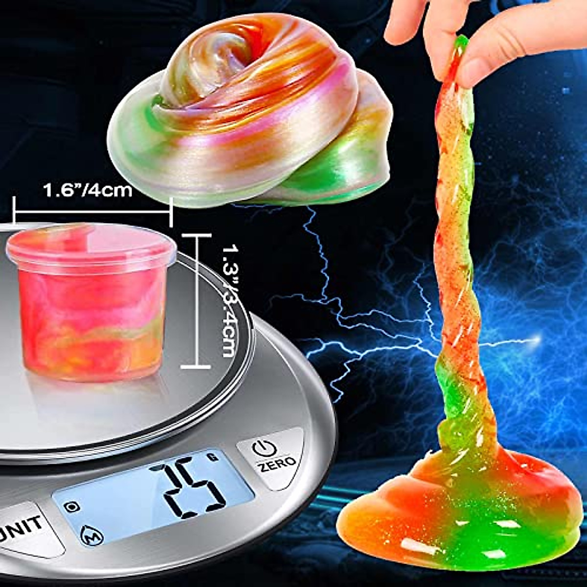 iMelitoy Party Favors Slime 24 Pack, Reusable Galaxy Slime Bulk for Kids Christmas Stocking Stuffers, Goodie Bag Fillers, Classroom Prizes, Sensory and Tactile Stimulation Toy for Girls and Boys