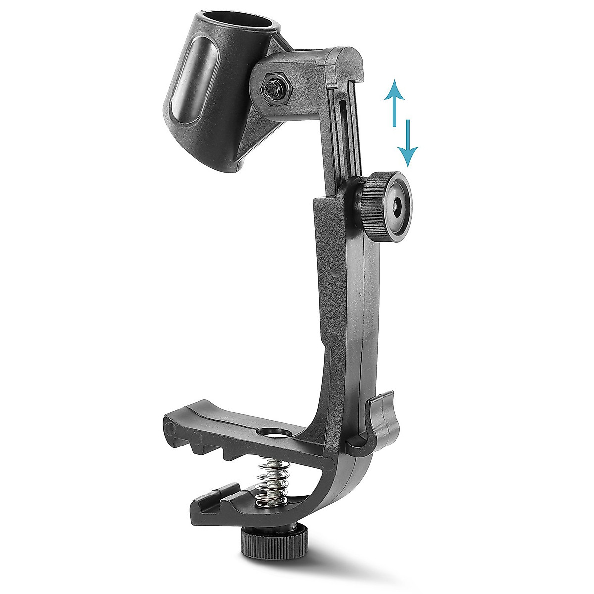 NUEVEN Drum Microphone Clip Adjustable Drum Rim Mic Clips Drum Microphone Mount Clamp (Pack of 2)