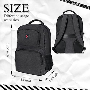 ZAZZY Backpack with Lock Carbon Fiber Backpack with Combination Lock Travel Backpack for Men & Women Black