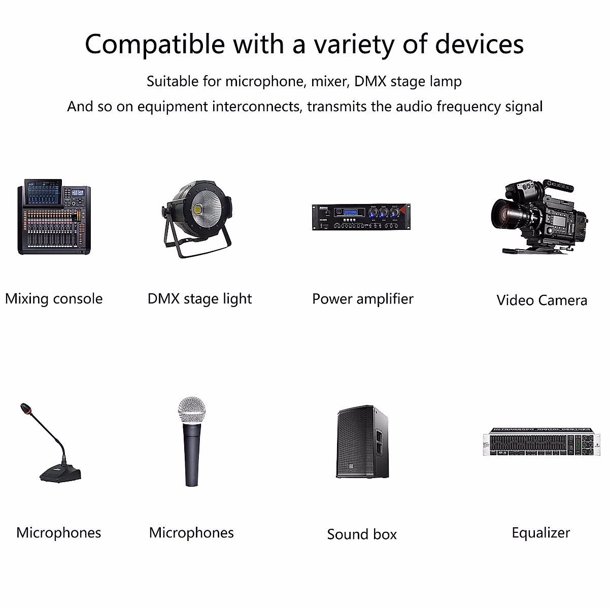 XMSJSIY Dual XLR 3 Pin to XLR 5 Pin DMX Stage Light Cable Audio Cable,DJ XLR 5-Pin Female to XLR 3-Pin Male Connector Mic Preamp Y Splitter Patch Cable for Microphone-50cm(Male to Female)