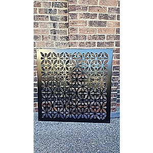 HiddenFlower1US - Privacy Screen Metal Garden Fence Decor Art