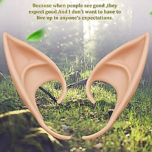 GREAT&LUCKY Cosplay Fairy Pixie Elf Ears - Soft Pointed Tips Anime Party Dress Up Costume Masquerade Accessories for Halloween Christmas Party