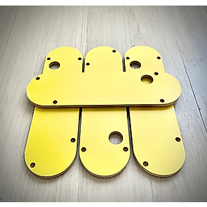 Cncdesigns Zero Clearance Inserts (4-Pack) for DeWalt 744, 745, 746, 7480, 7491 & 7491RS, 7490 (Type 1) Table Saws