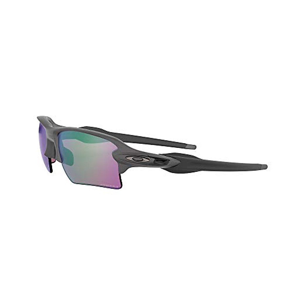 Oakley Men's OO9188 Flak 2.0 XL Rectangular Sunglasses, Steel/Prizm Road Jade, 59 mm