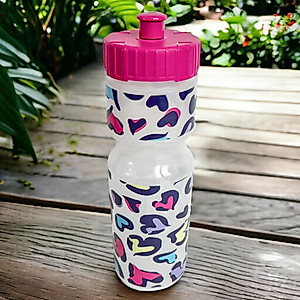50 Strong 22oz Kids Sports Squeeze Water Bottle for Girls – BPA-Free with Pull Top Cap – Durable & Reusable for School, Sports & Everyday Use – Made in USA
