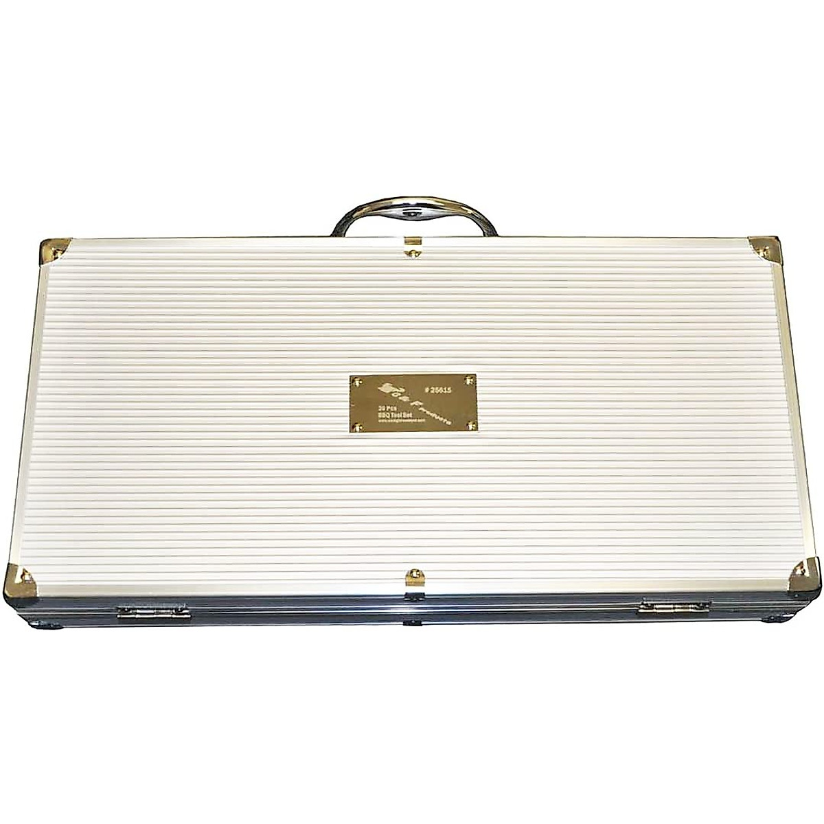 G & F 20-Piece Stainless-Steel BBQ Tool Kit, Strong, Sturdy, Heavy Duty Grilling Tool Kit in Portable Aluminium Carrying Case, Dishwasher Safe