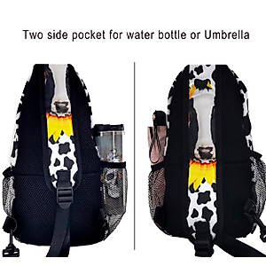 Dragonfly Large Sling Backpack Crossbody Sling Bag for Women Chest Bag Travel Hiking Daypack