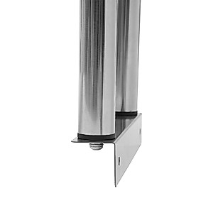 MIMODA Double Overshelf, 2-Tier Stainless Steel Overshelf 12'' x 70'' Commercial 2 Tier Shelf Height Adjustable Overshelf for Prep & Work Table in Kitchen, Restaurant Each Layer Weight Capacity 88lb