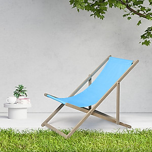 HarmoGZen Beach Sling Patio Chair Set of 2,Wooden Folding Outdoor Chairs for Outside 3 Level Height Adjustable, Portable Reclining Beach Chair