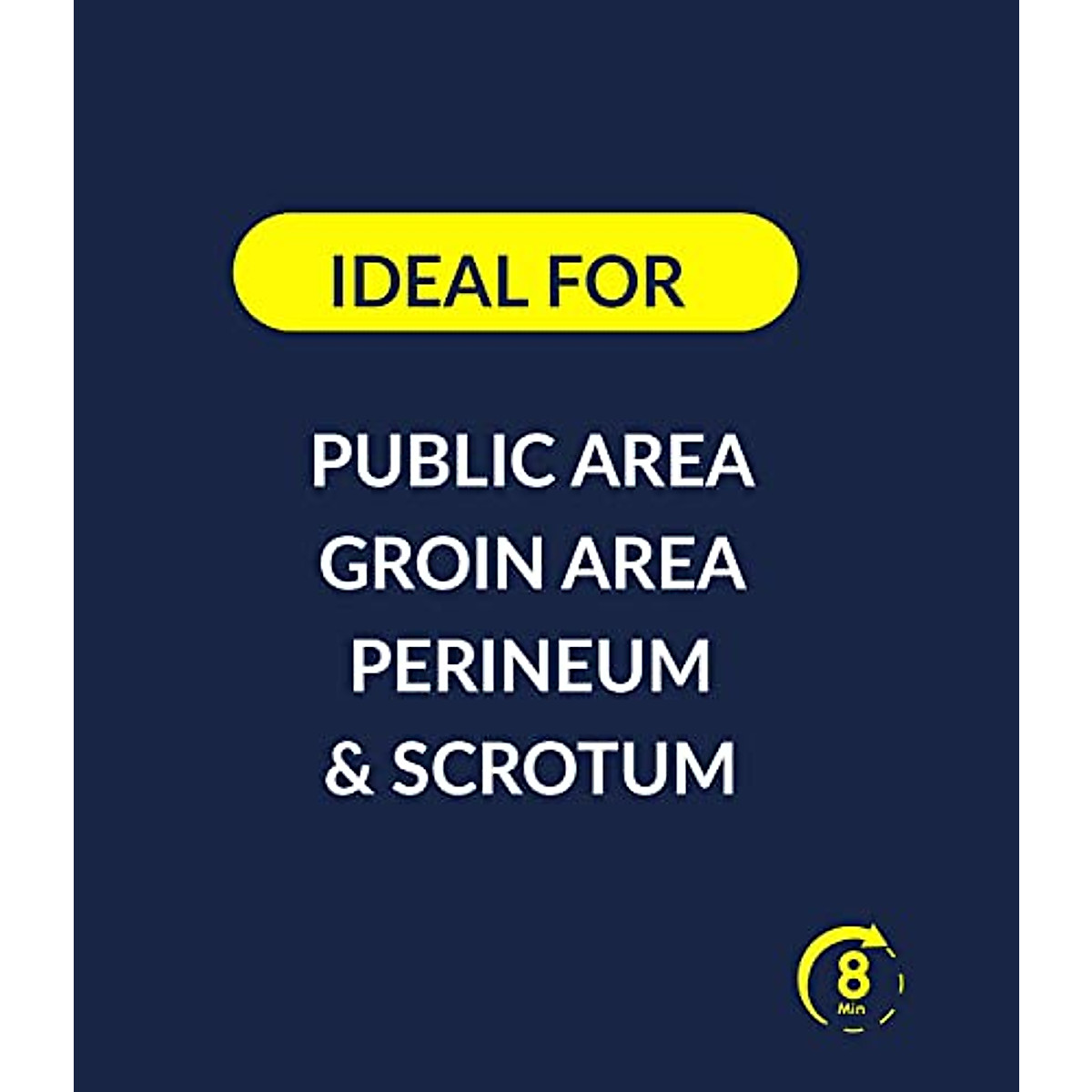 Intimate/Private Hair Removal Cream, Fast & Effective Hair Remover for Men's Underarm, Chest, Back, Legs, and Arms, 4.2 fl oz