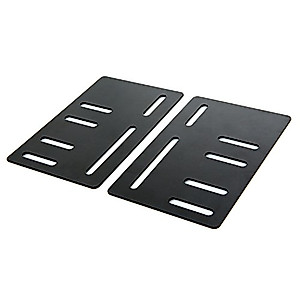 MALOUF Bed Frame Headboard Bracket Modification Plate Vertical Modi, Set of 2, Standard, Black