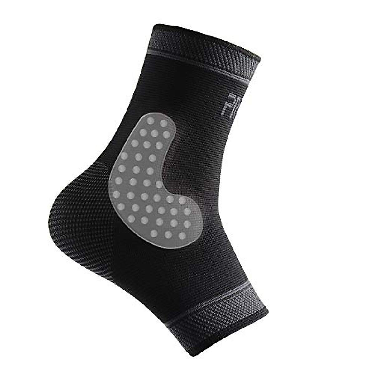 Protle Adjustable Foot Socks, Ankle Brace Compression Support Sleeve with Silicone Gel, Arch Support - Boosts Recovery from Joint Pain, Sprain, Plantar Fasciitis (Black-Large)