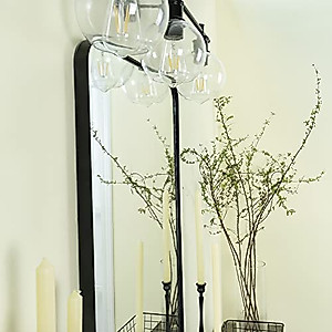 GRACTO 24x36 inch Black Stainless Steel Metal Framed Bathroom Mirror for Wall Rounded Rectangular Bathroom Vanity Mirrors