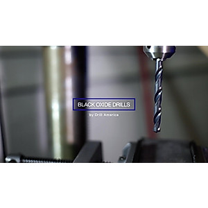 Drill America - POUDWDRSD 5 Piece High Speed Steel Reduced Shank Drill Bit Set in Plastic Pouch Case (9/16" - 1"), POU Series