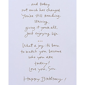 American Greetings Birthday Card for Son (Not Much Has Changed)