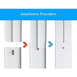 Portable Air Conditioner Window Seal Kit,Universal Portable AC Replacement Sliding Window Seal Plate for 5.9 Inch Exhaust Hose, Adjustable Max Length to 48 Inch Window Vent Kit