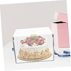 ULTECHNOVO 6pcs Boxes Transparent Mousse Box Mini Food Containers Cupcake Boxes Disposable Cake Containers Clear Cupcake Boxes Bakery Take Out Containers Toy Containers Transparent Box Ps Pie