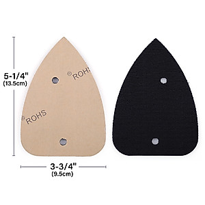 Detail Sander Backing Pad Replacement # 577044-01, Pack of 4, for Black & Decker Mouse Sander MS500, 11667, 11670, 11680, Craftsman 900116700, 900116670