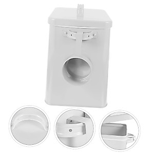 BESTOYARD 10 Lbs Box Kitchen Storage Bucket Grain Storage Container Rice Dispenser Cereal Dispenser Countertop Flour Containers Can Food Iron Rice Tin with Lid