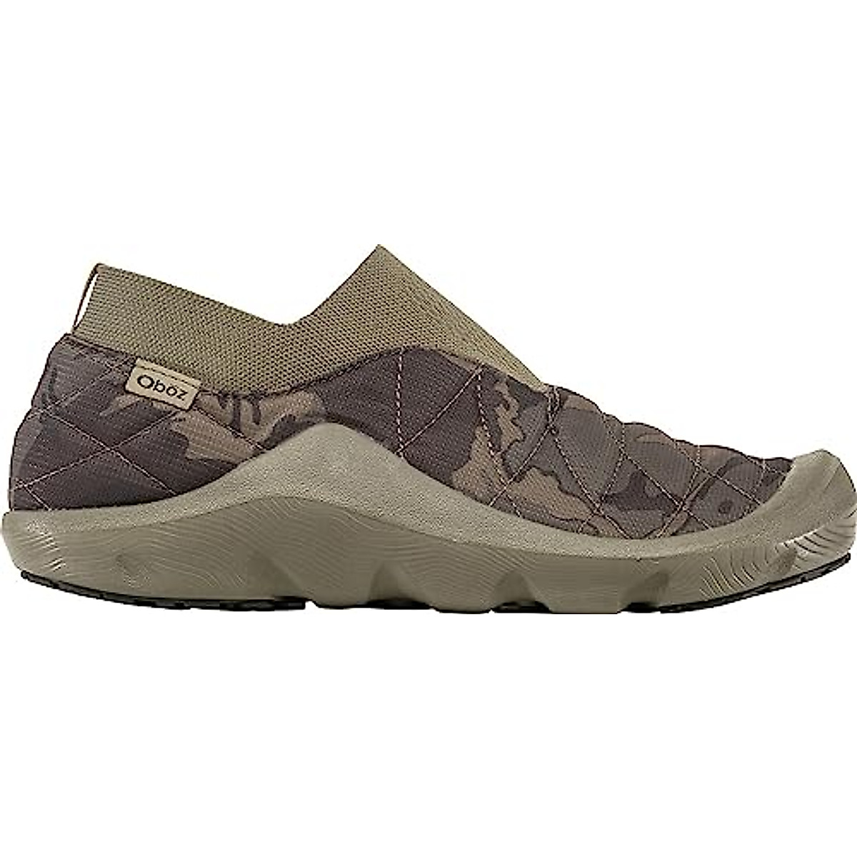 Oboz Unisex Whakatā Puffy Low Print Boot, Camo (Women's 14 / Men's 12)