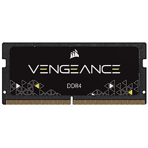 CORSAIR Vengeance SODIMM DDR4 RAM 16GB (1x16GB) 3200MHz CL22-22-22-53 1.2V Intel AMD Laptop Notebook Memory - Black (CMSX16GX4M1A3200C22)