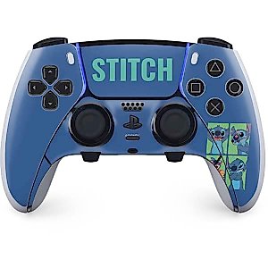 Skinit Decal Gaming Skin Compatible with PS5 DualSense Edge Pro Controller - Officially Licensed Disney Lilo and Stitch Personalities Moods Design