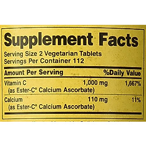 Ester-C® 500 mg Veg. Tablets 225