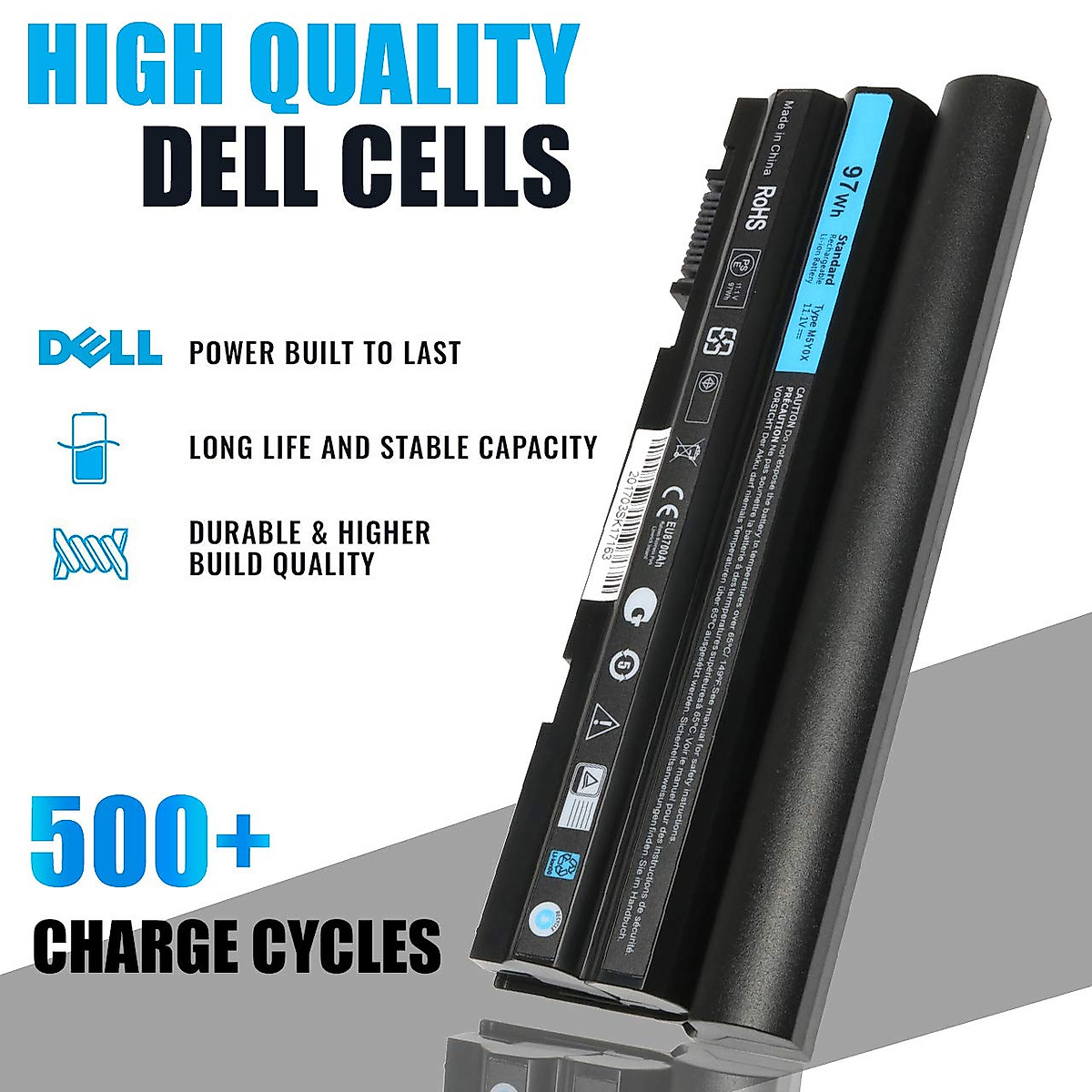 SOLICE 97WH M5Y0X Laptop Battery for Dell Latitude E6420 E6430 P25G001 E6520 P14F001 E6530 E5420 E5520 E5430 E5530 P28G-001 E6440 E6540 0 P299 F001 Vostro 3460 3560 Precision M2800 N3X1D T54FJ