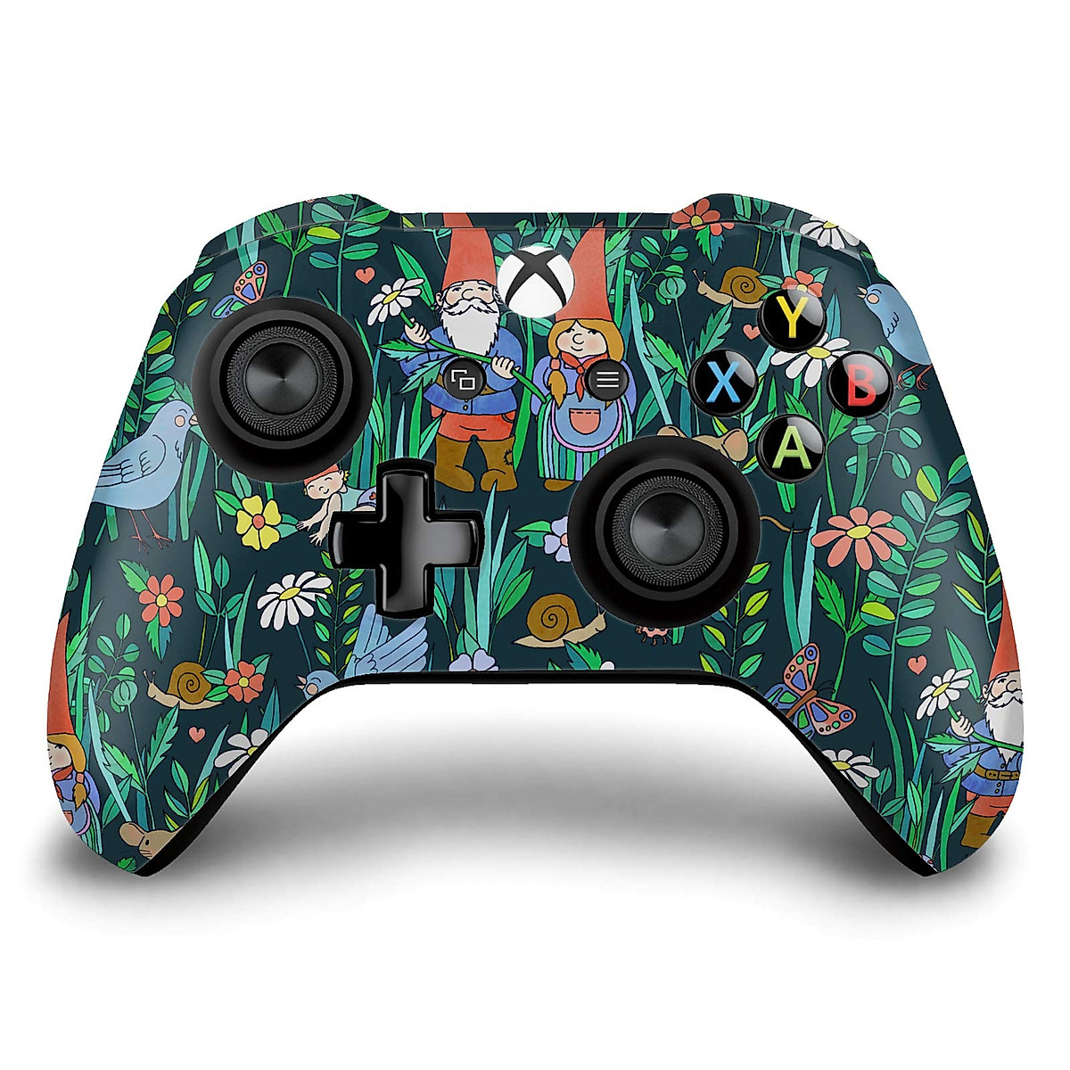 Head Case Designs Officially Licensed Micklyn Le Feuvre Gnome Family Love Art Mix Matte Vinyl Sticker Gaming Skin Case Cover Compatible With Xbox One S / X Controller