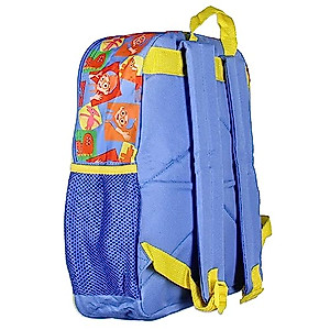AI ACCESSORY INNOVATIONS Blippi Backpack Wow! A Dinosaur 14" Kids School Travel Backpack Bag For Toys w/Raised Character Designs