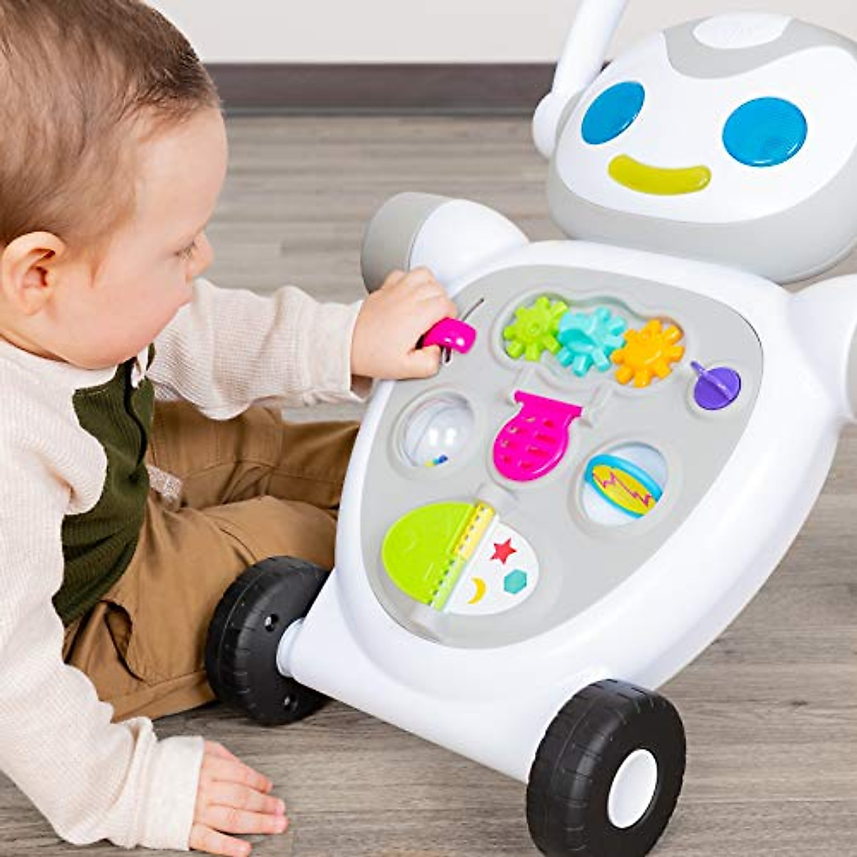 Smart Steps by Baby Trend STEM Buddy Bot 2in1 Push Walker, Multi