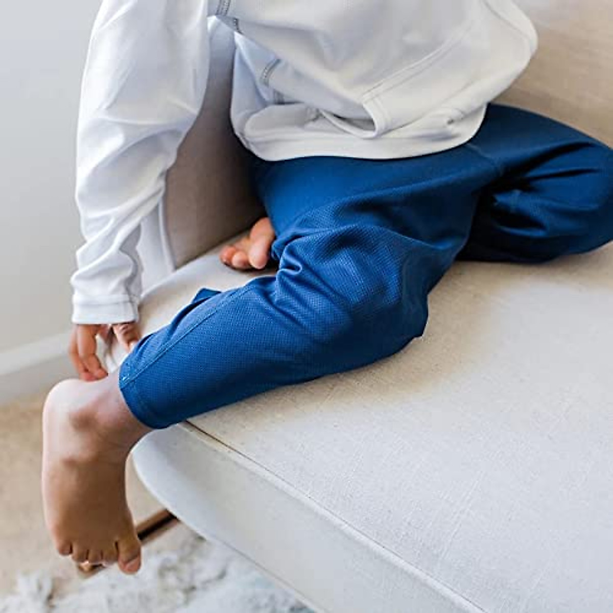 i play. by green sprouts baby boys Breathable Sun Pants| Full-coverage, Upf 50+ Sun Protection Pants, Light Aqua, 18-24 Months US