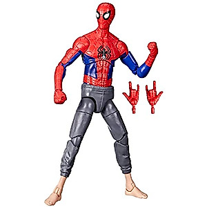 Spider-Man Marvel Legends Series Across The Spider-Verse Peter B Parker 6-inch Action Figure Toy, 2 Accessories