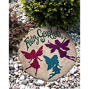 Spoontiques - Garden Décor - Sugar Skull Stepping Stone - Decorative Stone for Garden