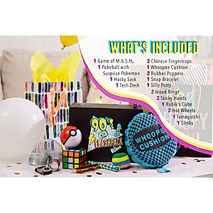 90's Flashpack | Flashback to All of Your Favorite Toys from The 1990s with This Fun Nostalgia Gift Box | Perfect Retro Nineties Present for Adults, College Students, Men, Women, Kids, and Teens