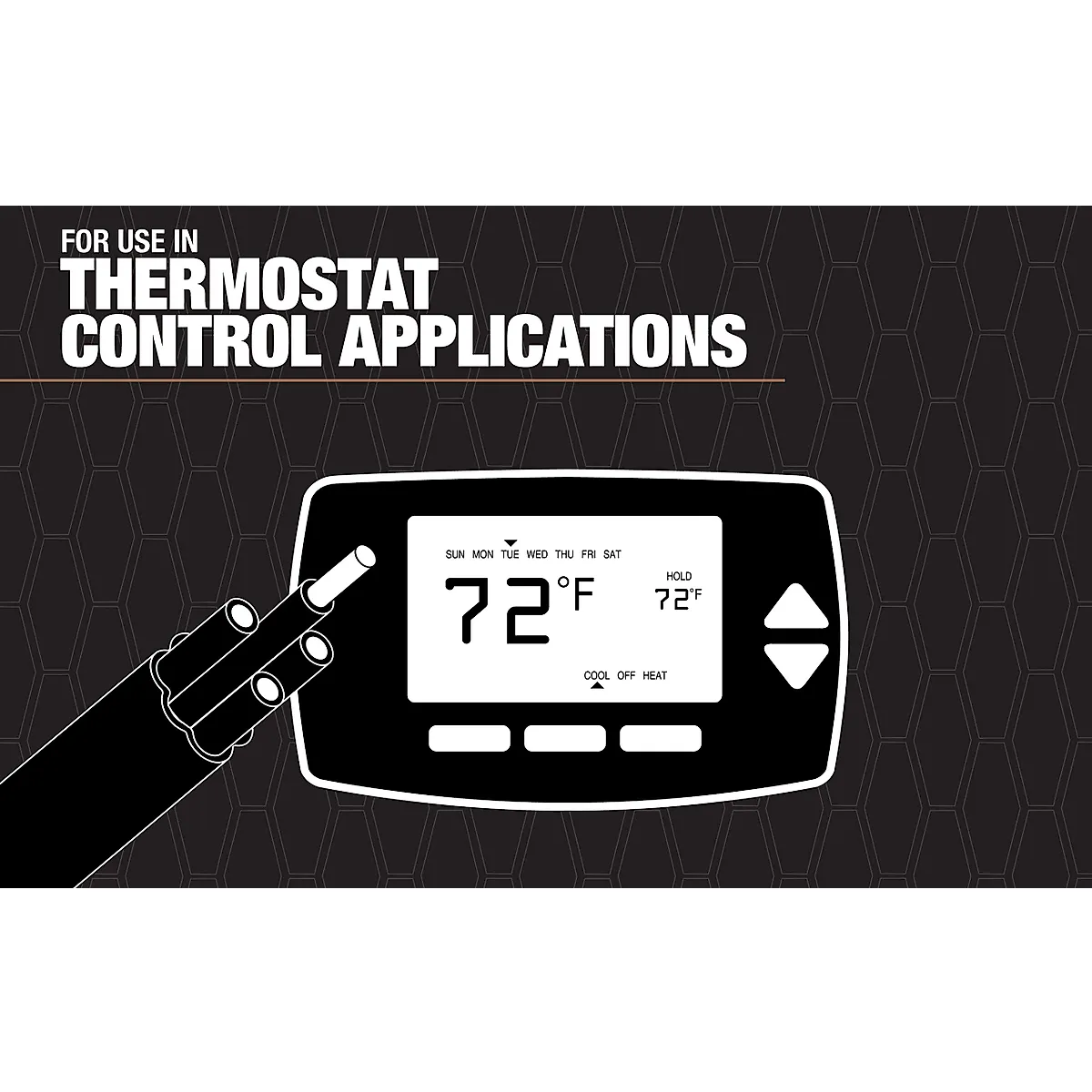 Southwire 64170422 18/7 Solid Copper Class 2 Power-Limited Thermostat Wire; 50 feet ; Brown