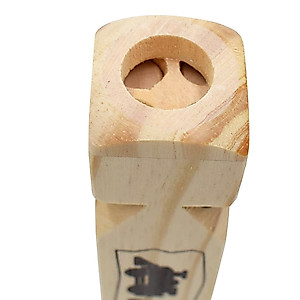 MYUBWTF Solid Wood Train Whistle 4 Tones, Noisemaker Toys and Conductor Whistle for Birthday Party Carnival Prize Game Cheering Prop or Educational