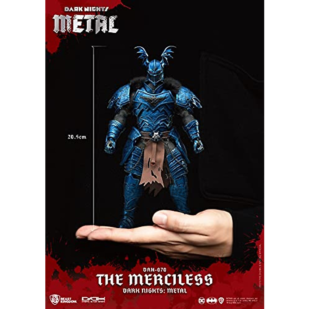 Beast Kingdom Dark Nights: Death Metal: Batman The Merciless DAH-070 Dynamic 8ction Action Figure, Multicolor