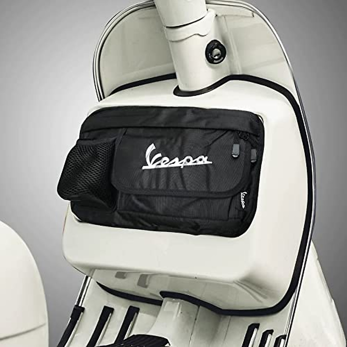 OXLLONE Motorcycle Nylon Electric Scooter bag Glove Saddle Luggage Bags Storage Tool Bag Decorate Case Box Compatible with VESPA GTS GTV LX LXV Scarabeo Sprint 150