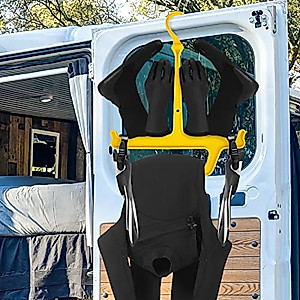 Generic Heavy Duty Diving Hanger Wetsuit Bootie Scuba Boots Gloves Dry Rack Deluxe Snorkeling Dry Drain Hangers for Camping Boating, Yellow