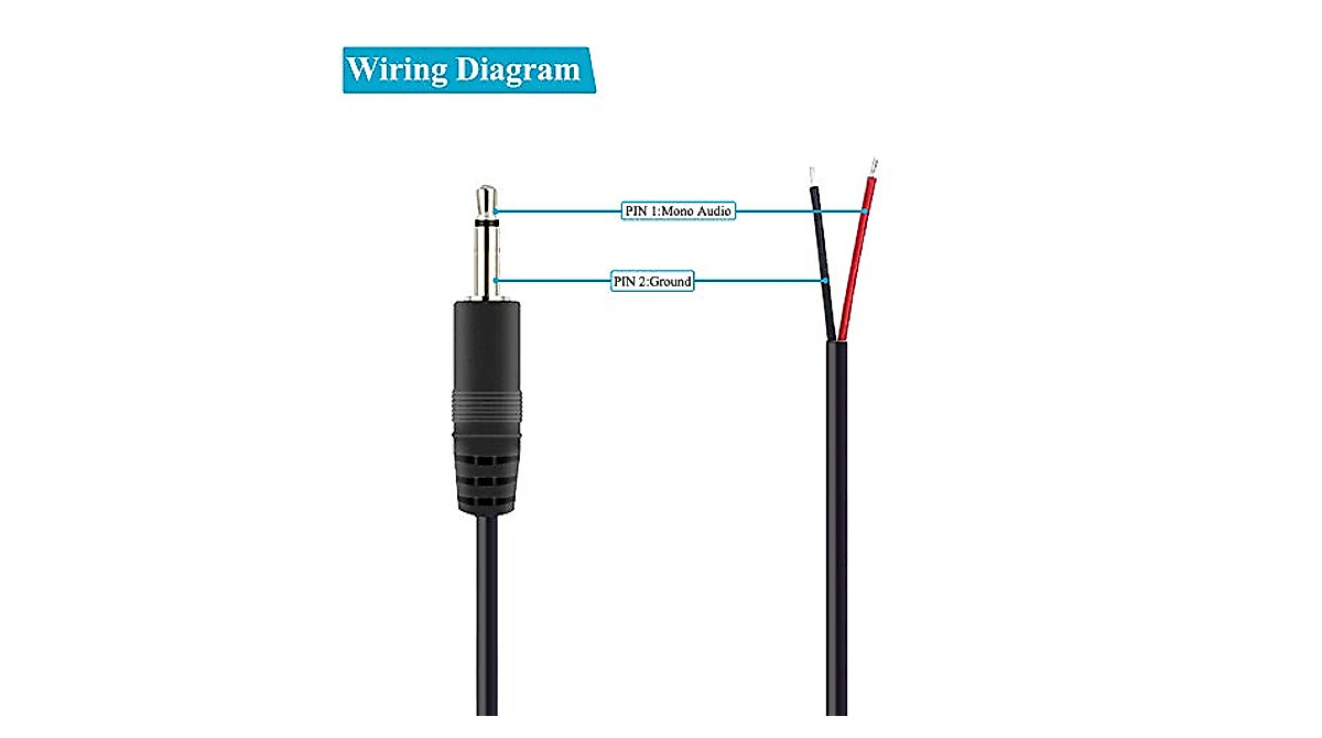 Fancasee 6 ft 3.5mm Male Plug to Bare Wire — Audio Cable Repair