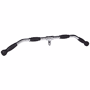 CAP Barbell Deluxe Curl Bar Cable Attachment with Rubber Handgrips, 28"